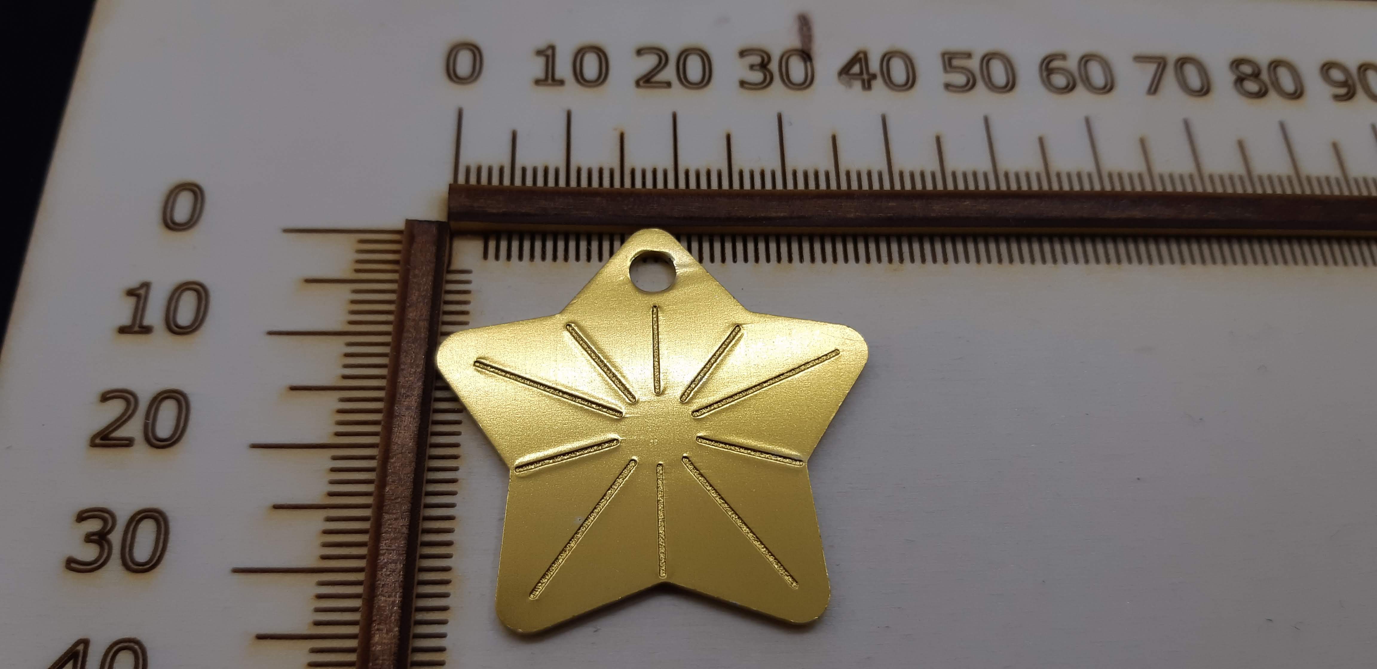 Jule stjerne – Gravering 1 side – Express Gravering